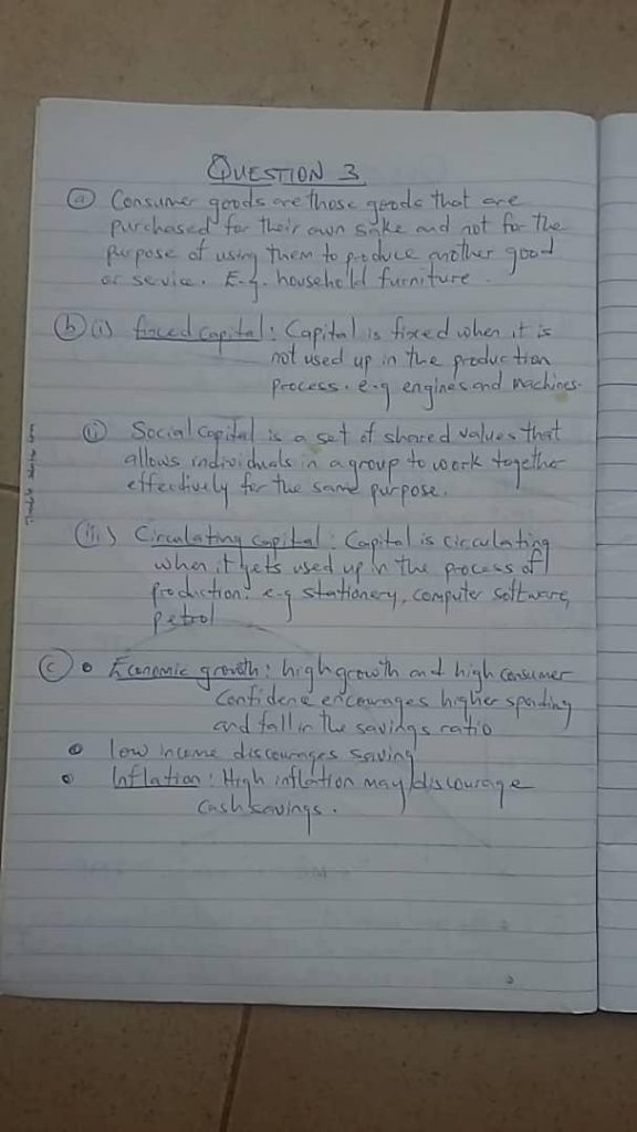 WAEC economics 2020 confirmed Answers UPDATED – Myscholarshipbaze